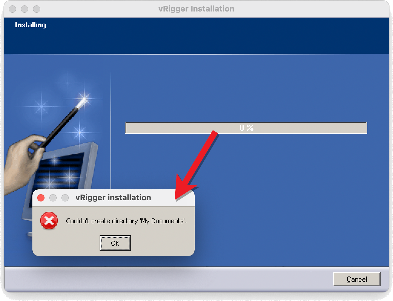 vRigger using PlayOnMac