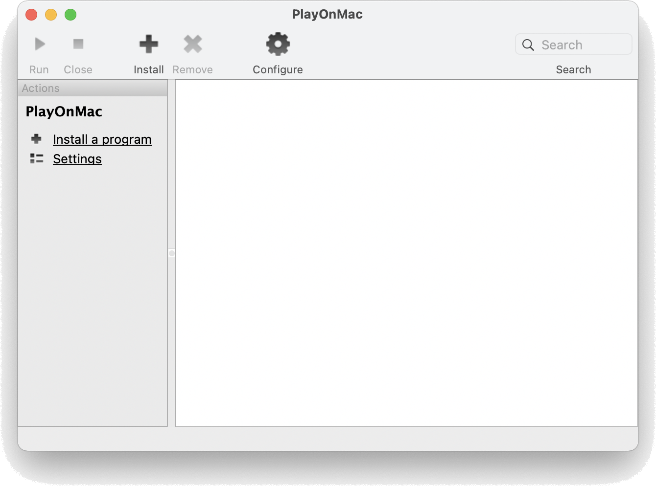 vRigger using PlayOnMac