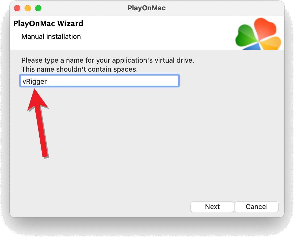 vRigger using PlayOnMac